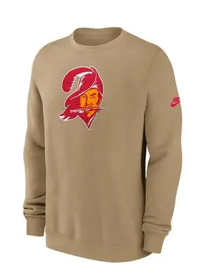 Nike Tampa Bay Buccaneers Swing Pass Rewind Club Nfl Pullover Crew - Brown