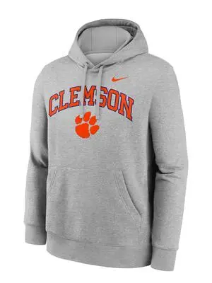 Nike Clemson Arch College Pullover Hoodie - Grey