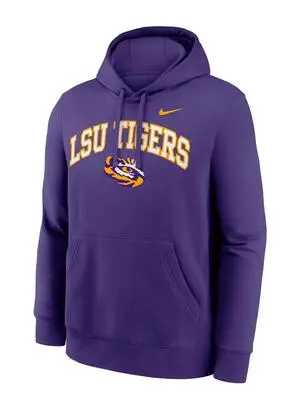 Nike Lsu Arch College Pullover Hoodie - Purple