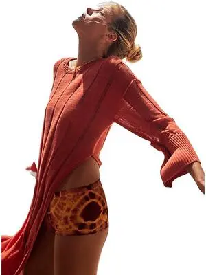 Free People Echo Sweater Tunic - Ginger