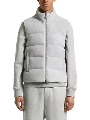 Peserico Quilted High-neck Gilet - Grey