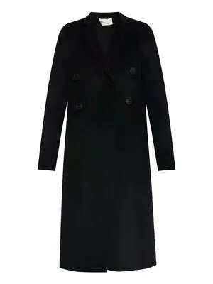 Tory Burch Double-breasted Wool Coat - Black