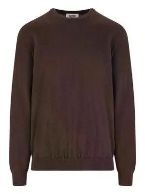 Alpha Studio Crew-neck Cashmere Sweater - Brown