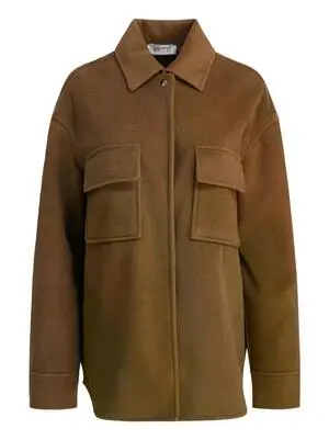 SEMPER Collared Shirt Jacket - Brown