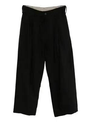 ZIGGY CHEN Pleated Trousers - Black