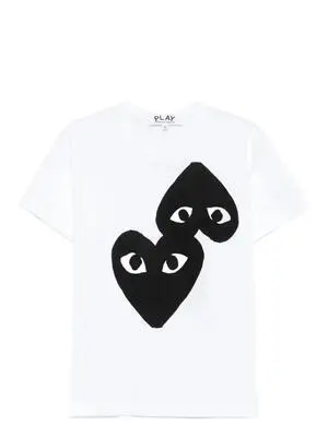 Play Comme Des Garcon Logo T-shirt - White