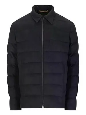 Herno Polo-collar Padded Jacket - Blue
