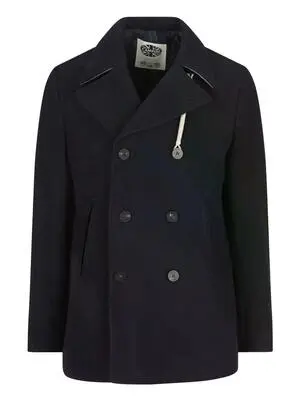 CAMPLIN Double-breasted Pea Coat - Blue
