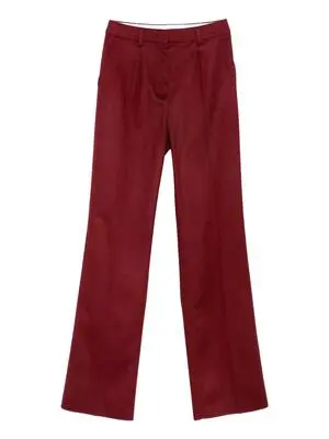 Max Mara Pleated Trousers - Red
