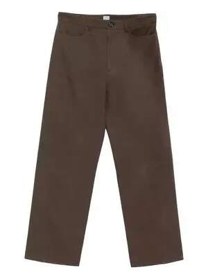 TOTEME Trousers With Seam Detailing - Brown
