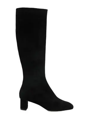 AeydĒ 45mm Suede Knee High Boots - Black