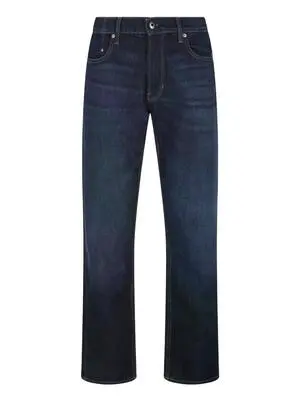 G-star Raw Logo-patch Straight-leg Jeans - Blue