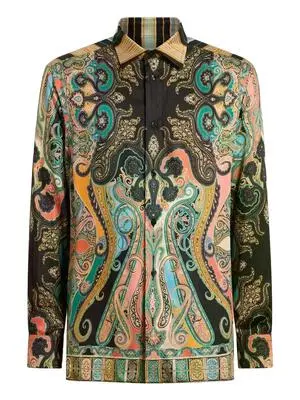 ETRO Paisley-print Striped Shirt