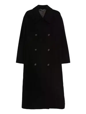 TOTEME Double-breasted Buttoned Coat - Black