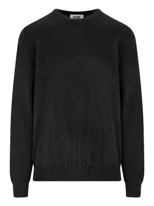 Alpha Studio Crew-neck Cashmere Sweater - Black