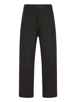 MASSIMO OSTI STUDIO Button-fastening Pocket Trousers - Black