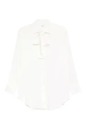 ARCHIVIO '67 Bow-Detail Shirt White