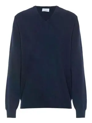 Malo V-neck Cashmere Sweater - Blue