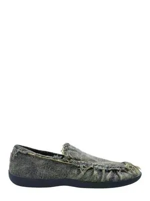 DIESEL D-Shock Frayed Denim Loafers