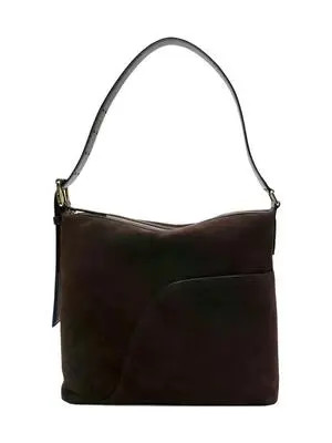 ATP ATELIER Bassano Suede Shoulder Bag Brown