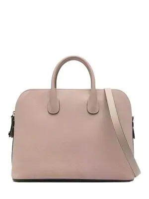 VALEXTRA Large Mylogo Bowling Tote Bag - Neutrals