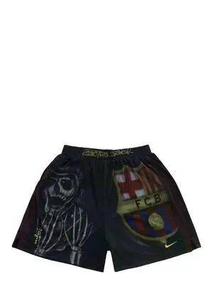 TRAVIS SCOTT X Nike X Fc Barcelona Skeleton Home Shorts - Black