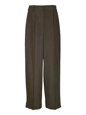 TOTEME Pinstripe Pattern Trousers - Brown