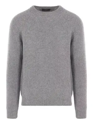 ZANONE Ribbed Raglan-sleeve Sweater - Grey