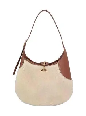 Loro Piana Medium Bobbin Shearling Shoulder Bag - Neutrals
