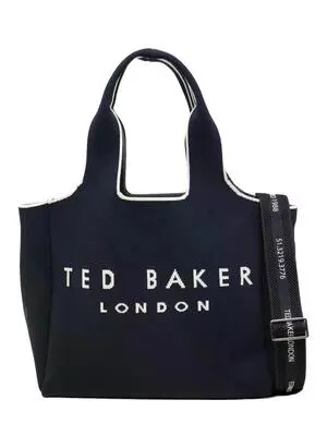 Ted Baker London Logo-embroidered Tote - Blue