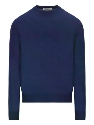 MAURO OTTAVIANI Crew-neck Wool Sweater - Blue
