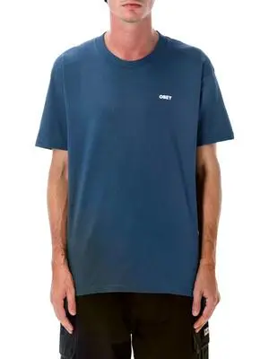 Obey World In Flames T-shirt - Blue