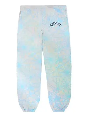 SP5DER Spiderweb-print Sweatpants - Grey