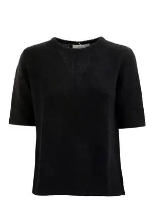 LISA YANG Cashmere Short-sleeve T-shirt - Black