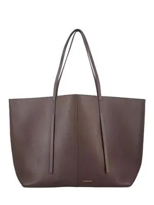 BY MALENE BIRGER Abilla Leather Tote Bag - Brown