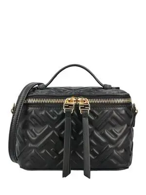 Fendi Vanity Ff-monogram Quilted Tote Bag - Black