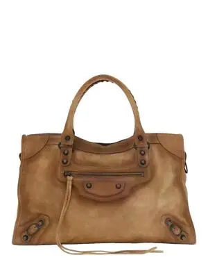Balenciaga Medium Le City Tote Bag Brown
