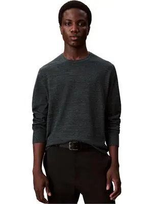 Calvin Klein Merino Wool Classic Sweater Vineyard Mouline