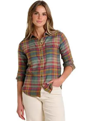 TOAD & CO Re-Form Flannel Long Sleeve Shirt Yucca Madras