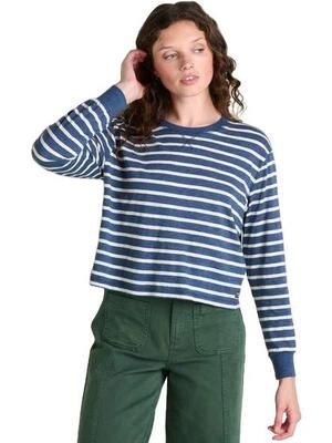 TOAD & CO Boundless Jersey Long Sleeve Tee - Canal Pattern