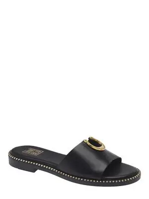 VIVI BLU Acacia Leather Slide Sandal