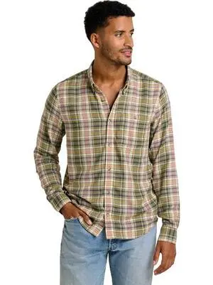 TOAD & CO Airsmyth Long Sleeve Shirt - Chive Plaid