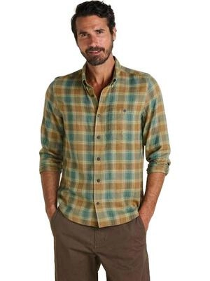 TOAD & CO Airsmyth Long Sleeve Shirt - Fir Pattern