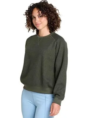 TOAD & CO Toad & Co Waffle Knit Pullover Olive