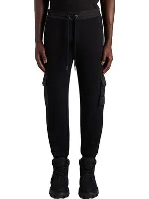 Moncler Logo Patch Cargo Joggers - Black