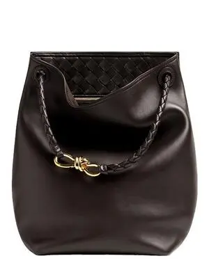 BOTTEGA  VENETA Andiamo Leather Bucket Bag 2190 Fondant-m Brass