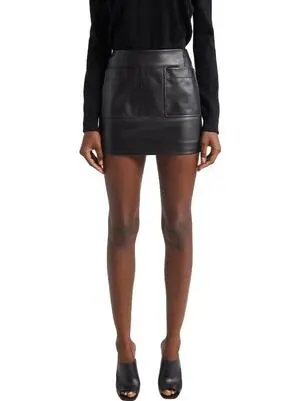 BOTTEGA VENETA Napa Leather Miniskirt