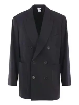 Aspesi Double-breasted Blazer - Black