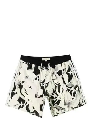 BLDG4 Floral-print Shorts - White