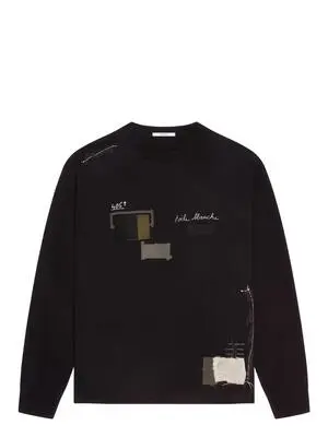 Givenchy Patchwork Long-sleeve T-shirt - Black